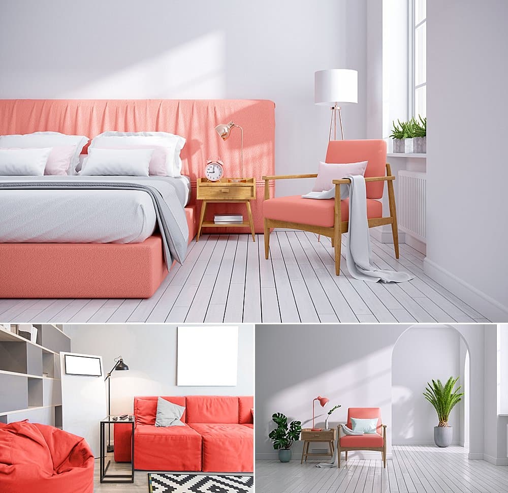 Incorporating More Living Coral into Your Home - WPL Interior Design